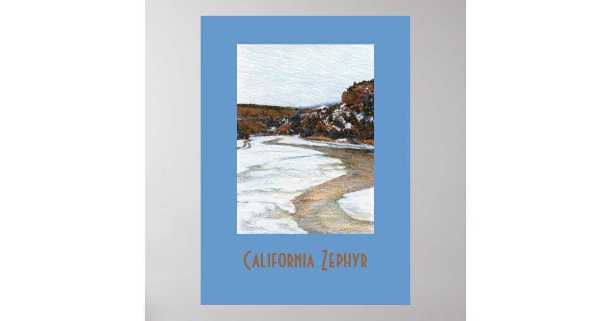 California Zephyr Travel Poster | Zazzle