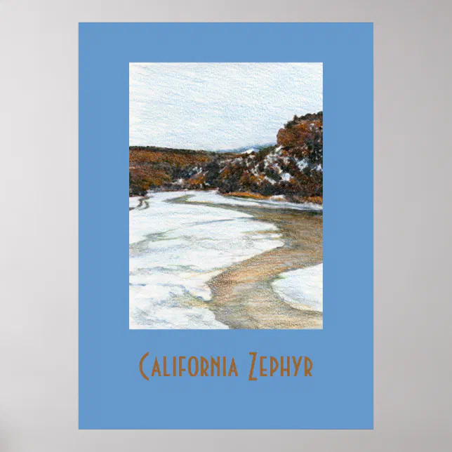 California Zephyr Travel Poster | Zazzle