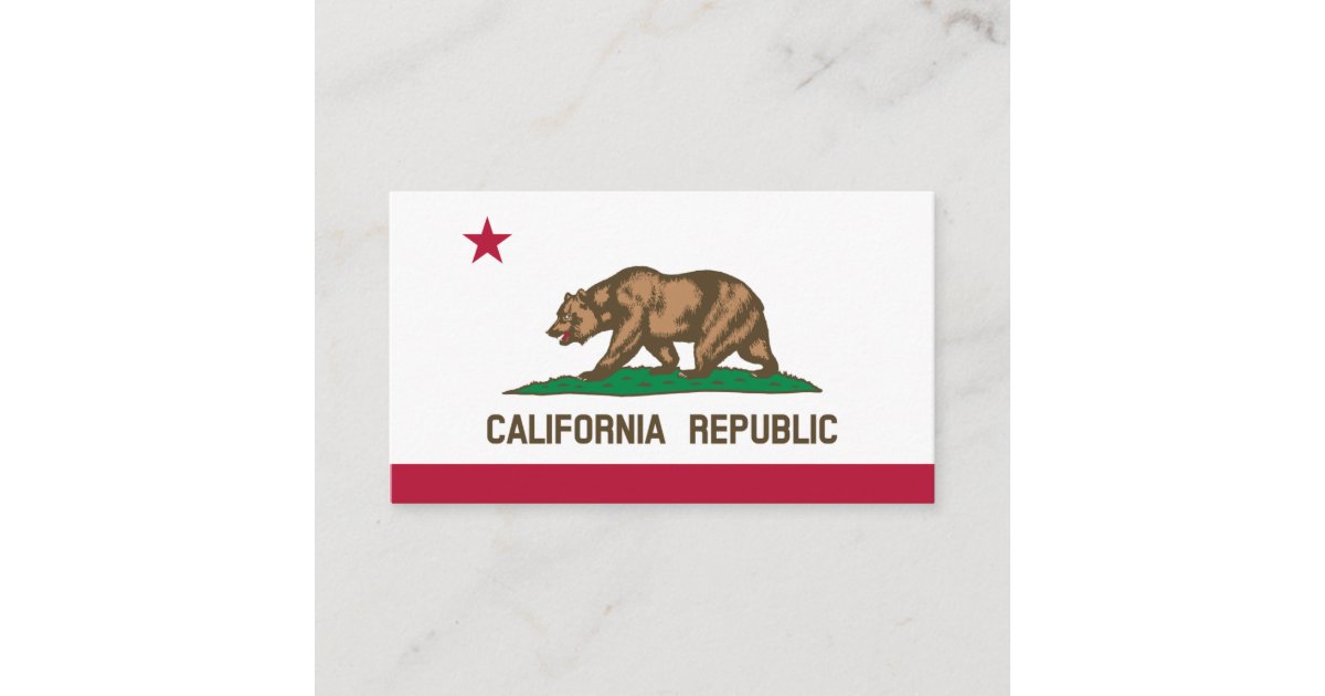 Californian Flag, Flag of California Business Card | Zazzle