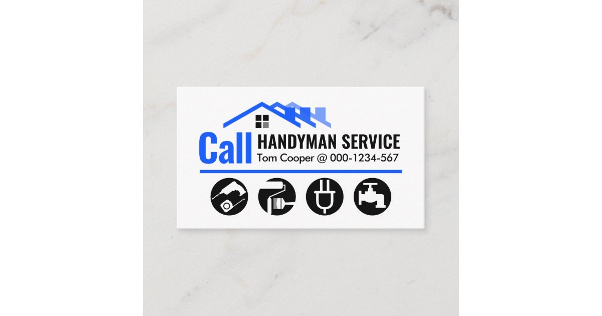 Call Home Handyman Service Business Card | Zazzle