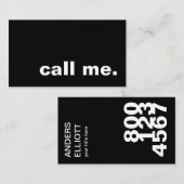 call me. business card | Zazzle