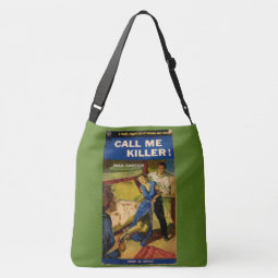 Call Me Killer pulp fiction cover Crossbody Bag | Zazzle