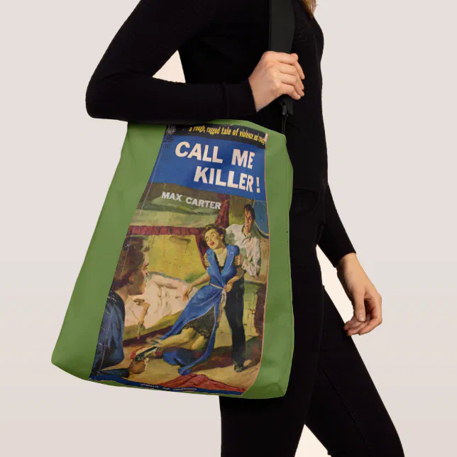 Call Me Killer pulp fiction cover Crossbody Bag | Zazzle