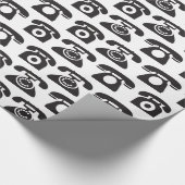 Call Me Retro Telephone Wrapping Paper Template | Zazzle