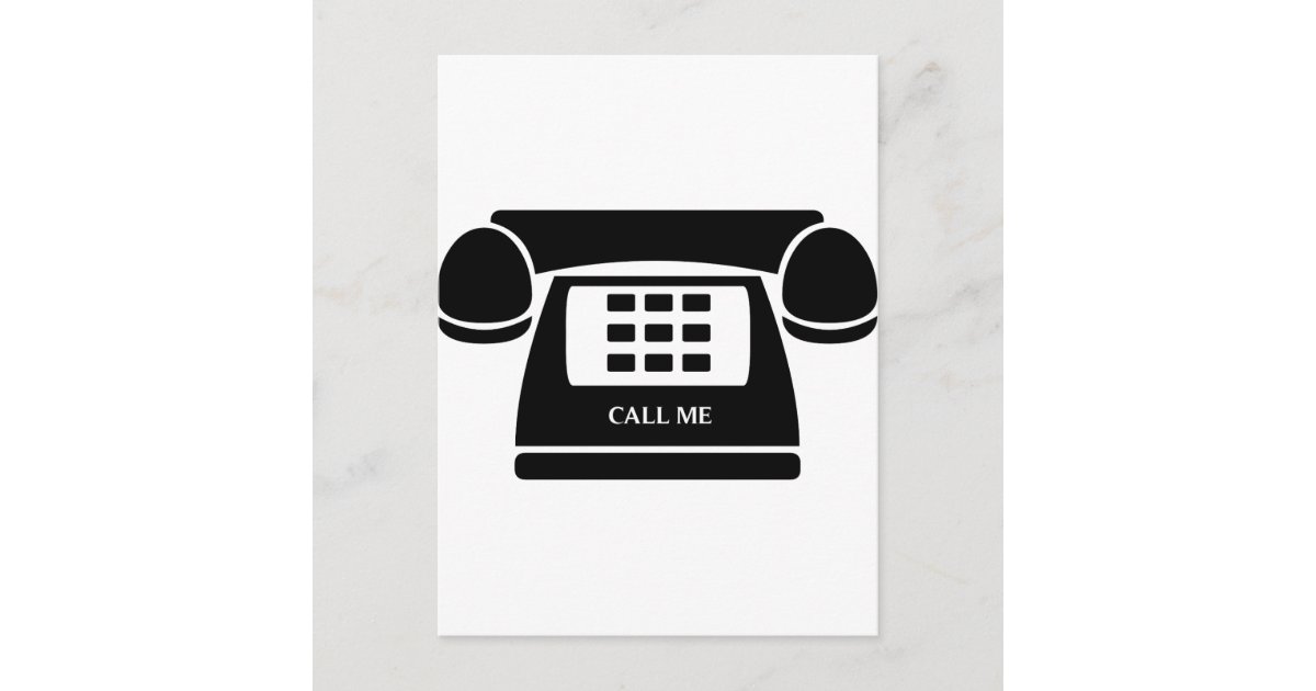 Call Me! Telephone! Let's Talk! Postcard | Zazzle