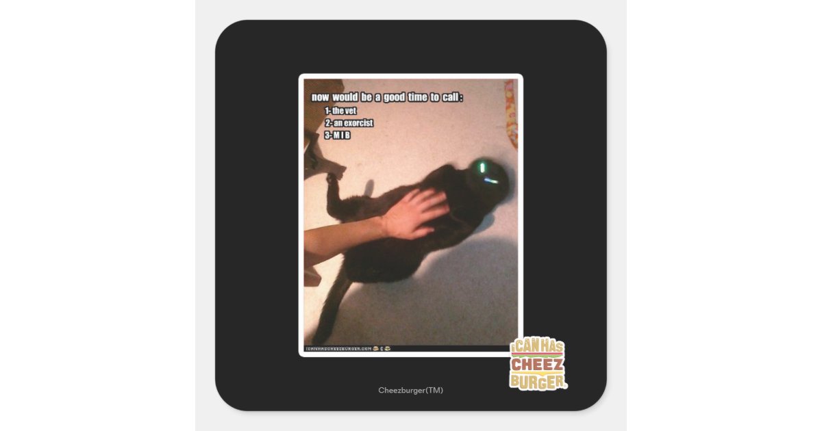 Call MIB Square Sticker | Zazzle