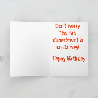 Call The Fire Department Card | Zazzle