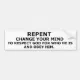 Call to Repentance - Christian Bumper Sticker | Zazzle