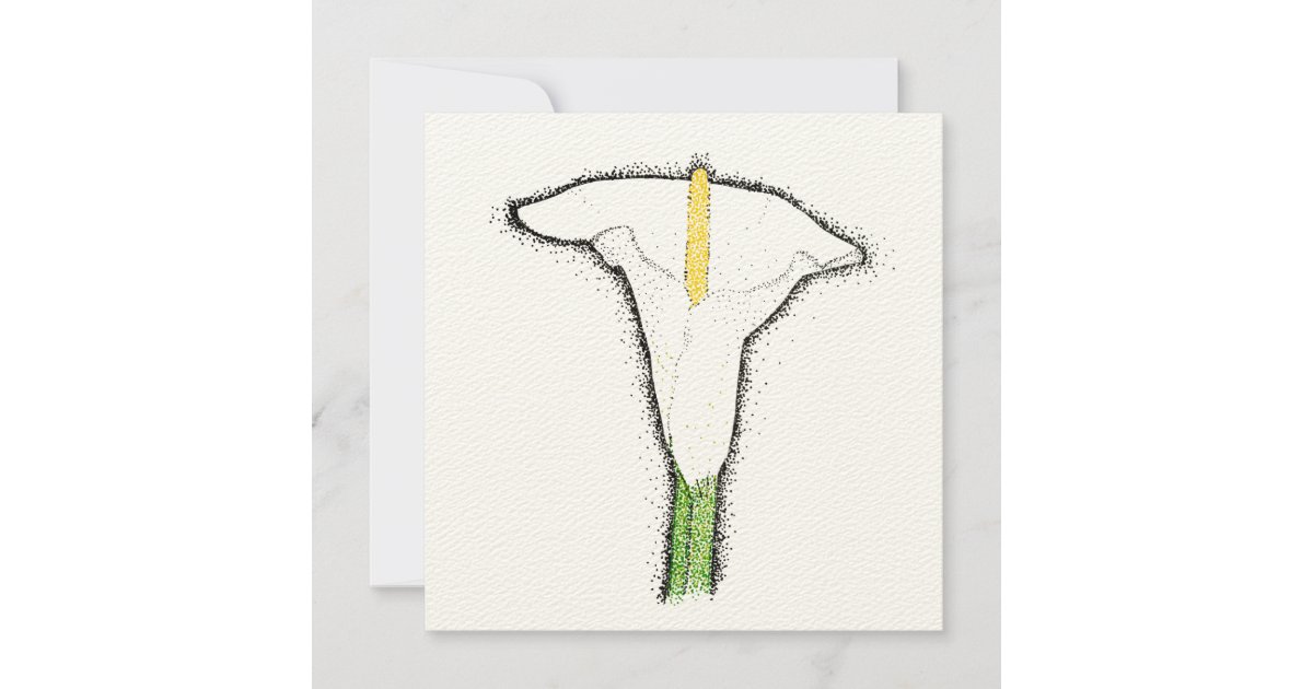 Calla Lily Card | Zazzle