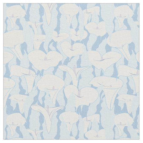 Calla Lilly - Retro Pattern Fabric | Zazzle