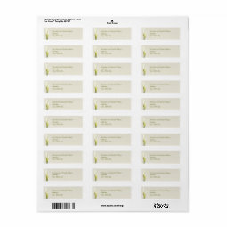 Calla Lily Return Address Labels | Zazzle