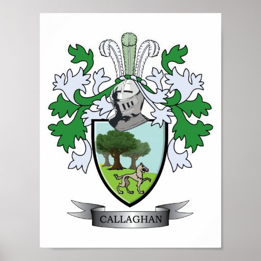 Callaghan Coat of Arms Poster | Zazzle