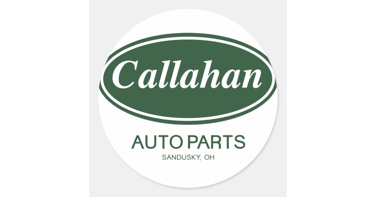 Callahan Auto Parts Classic Round Sticker | Zazzle