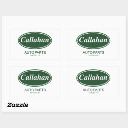 Callahan Auto Parts Rectangular Sticker | Zazzle