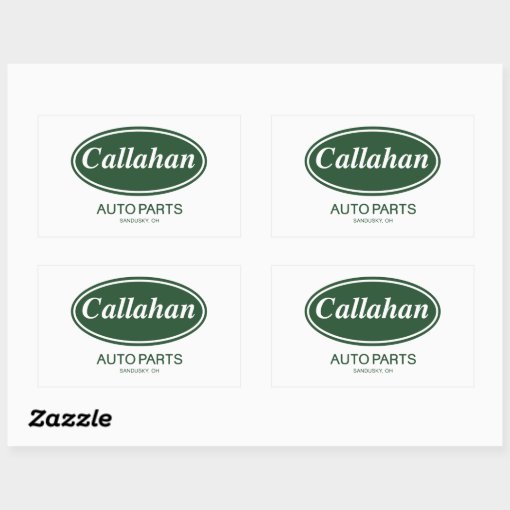 Callahan Auto Parts Rectangular Sticker | Zazzle