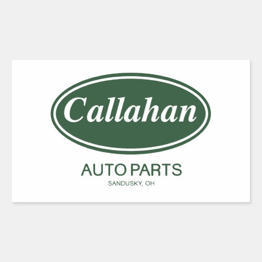 Callahan Auto Parts Rectangular Sticker | Zazzle.com