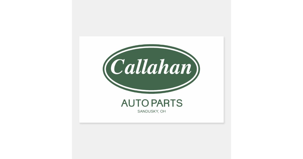 Callahan Auto Parts Rectangular Sticker | Zazzle