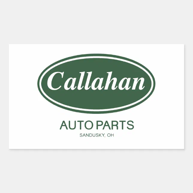 Callahan Auto Parts Rectangular Sticker | Zazzle