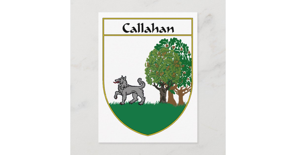 Callahan Coat of Arms/Family Crest Postcard | Zazzle