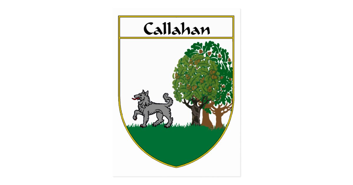 Callahan Coat of Arms/Family Crest Postcard | Zazzle.com