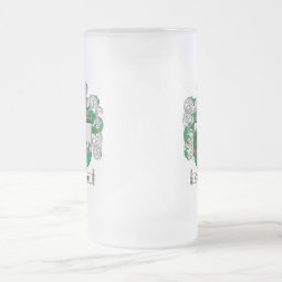 CALLAHAN FAMILY CREST - CALLAHAN COAT OF ARMS FROSTED GLASS BEER MUG ...
