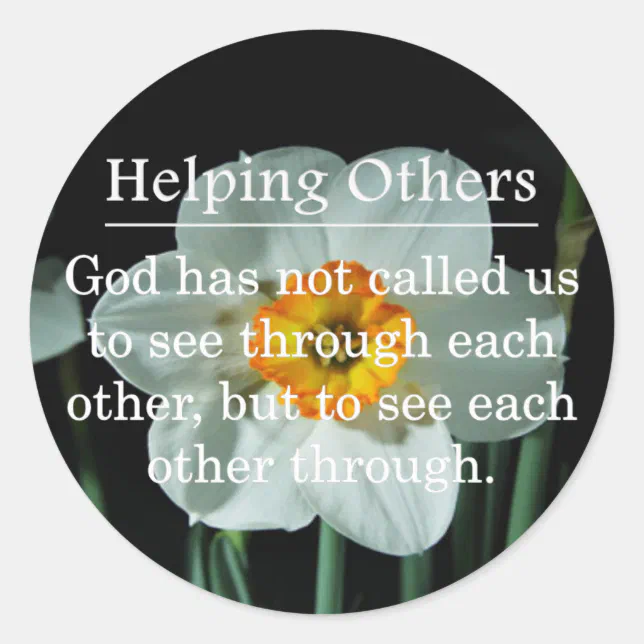 Called to Help Others Classic Round Sticker | Zazzle