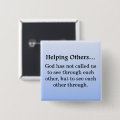 Called to Help Others Pinback Button | Zazzle