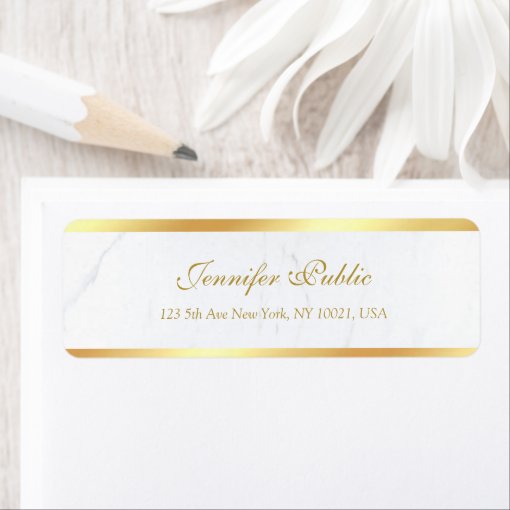 Calligraphic Script Text Elegant Modern Template Label | Zazzle