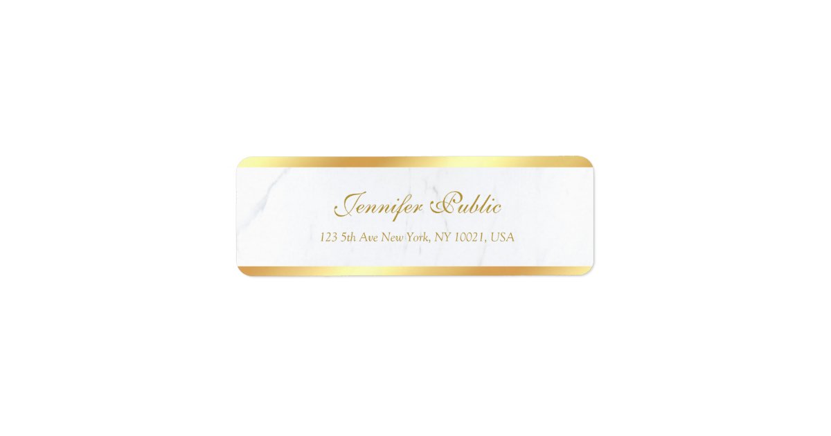 Calligraphic Script Text Elegant Modern Template Label | Zazzle