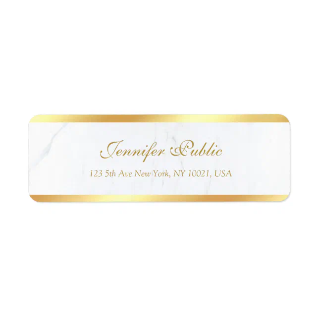 Calligraphic Script Text Elegant Modern Template Label | Zazzle