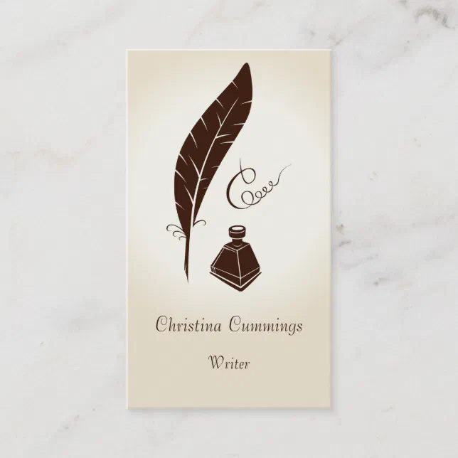 Calligraphy Business Card | Zazzle