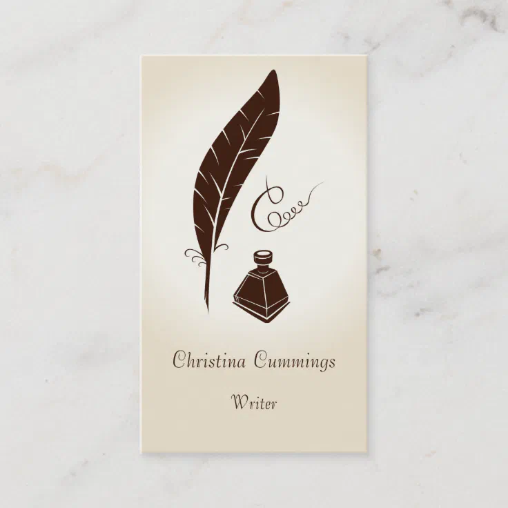 Calligraphy Business Card | Zazzle