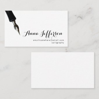 Calligraphy Business Card | Zazzle