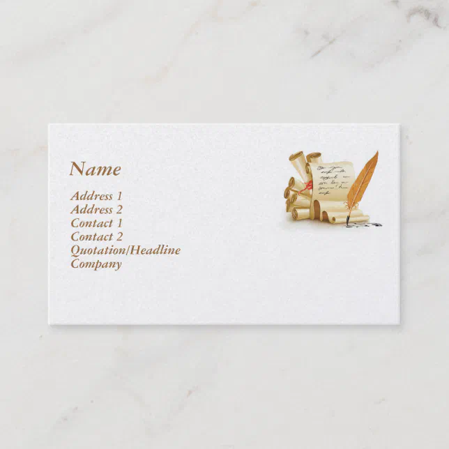 Calligraphy Business Card | Zazzle