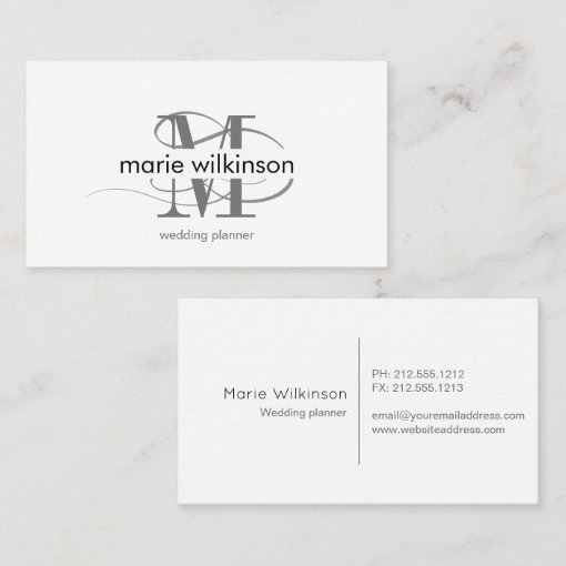 Calligraphy business card | Zazzle