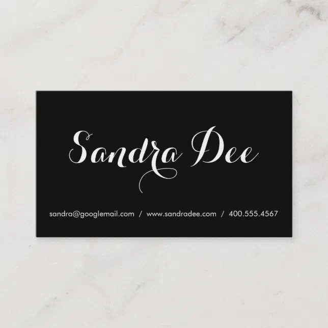 Calligraphy Business Card | Zazzle