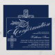 Calligraphy Confirmation with Cross and Dove Invitation | Zazzle