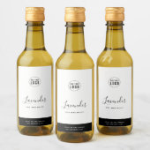 Calligraphy Editable Colors Contrast Product Label | Zazzle