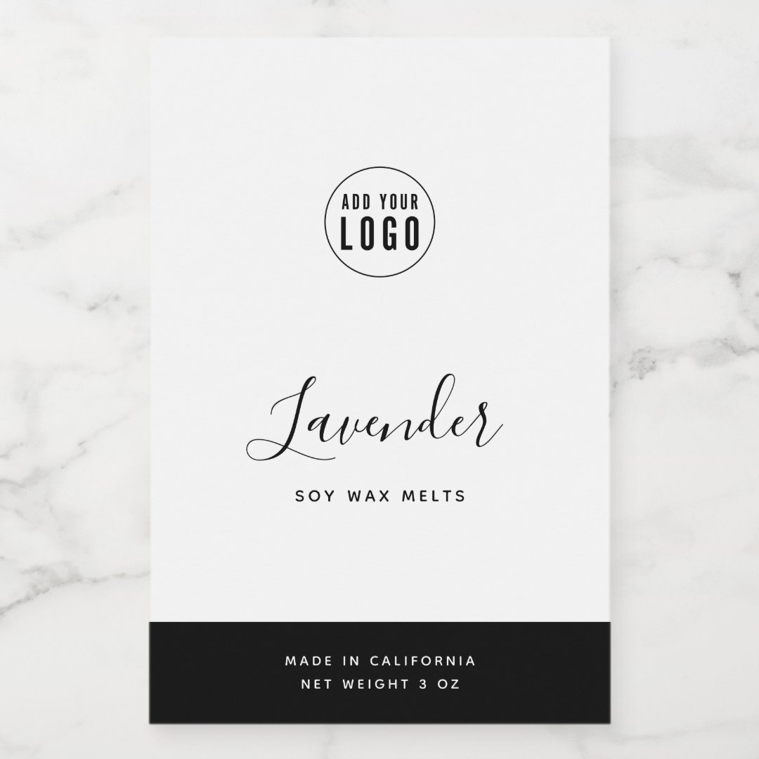 Calligraphy Editable Colors Contrast Product Label | Zazzle