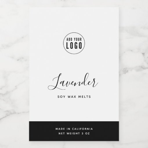 Calligraphy Editable Colors Contrast Product Label | Zazzle