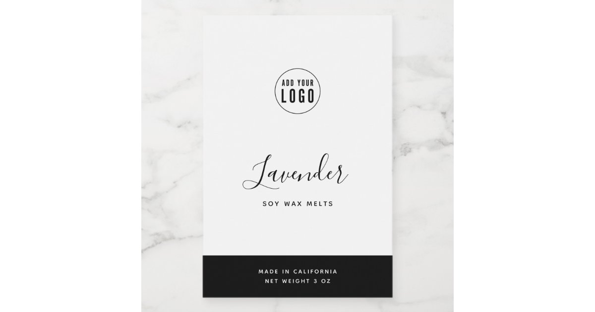 Calligraphy Editable Colors Contrast Product Label | Zazzle