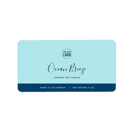 Calligraphy Editable Colors Contrast Product Label | Zazzle