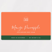 Calligraphy Editable Colors Contrast Product Labels | Zazzle