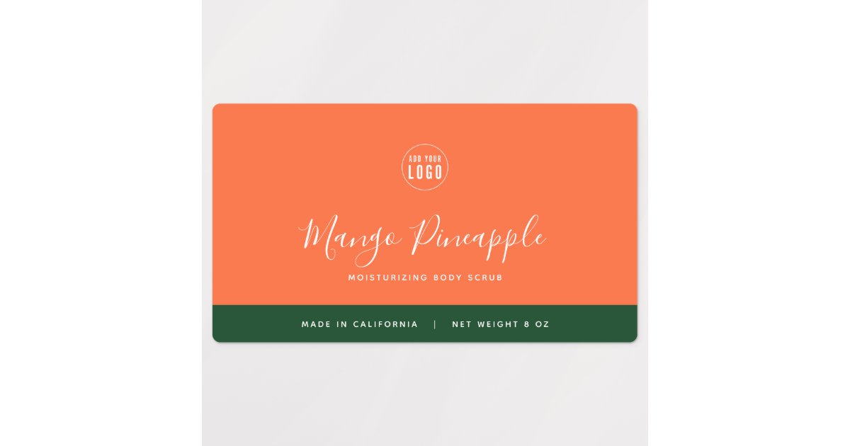 Calligraphy Editable Colors Contrast Product Labels | Zazzle.com