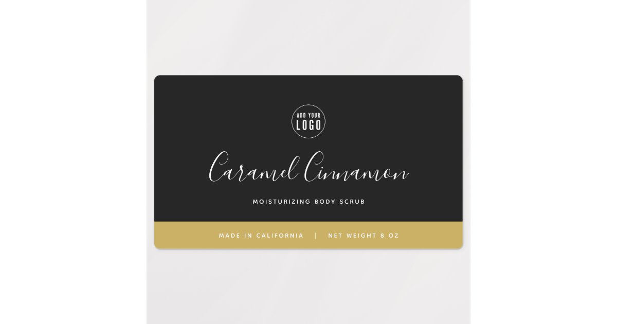 Calligraphy Editable Colors Contrast Product Labels | Zazzle