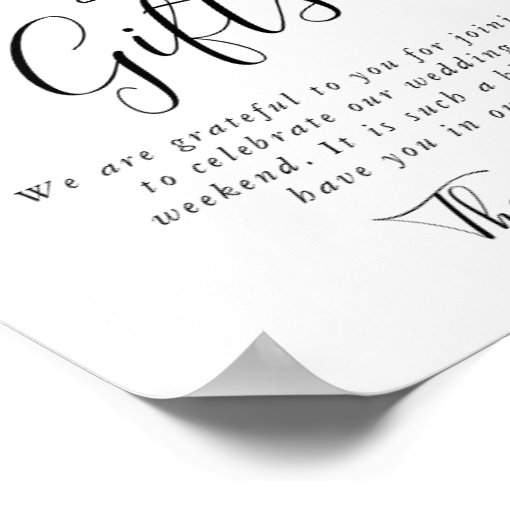 Calligraphy Formal Cards and Gifts Sign | Zazzle