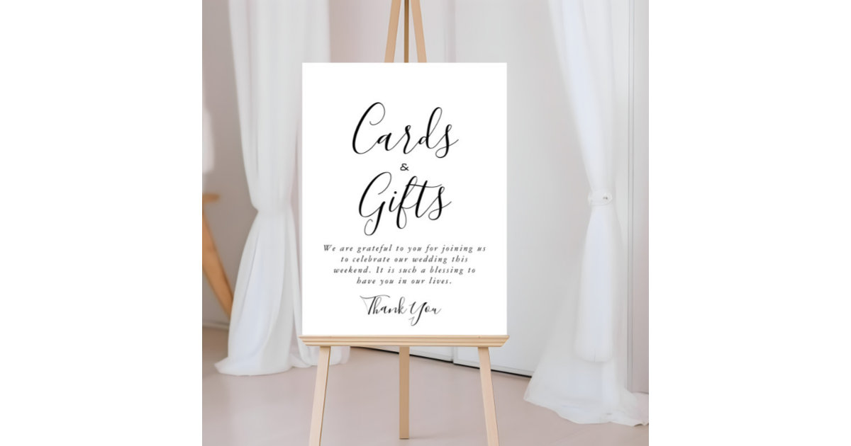 Calligraphy Formal Cards and Gifts Sign | Zazzle