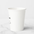 Calligraphy Formal Wedding Paper Cups | Zazzle
