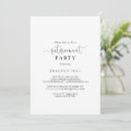 Calligraphy Love Fancy Script Retirement Party Invitation | Zazzle