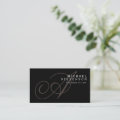 Calligraphy Monogram Attorney at Law Business Card | Zazzle